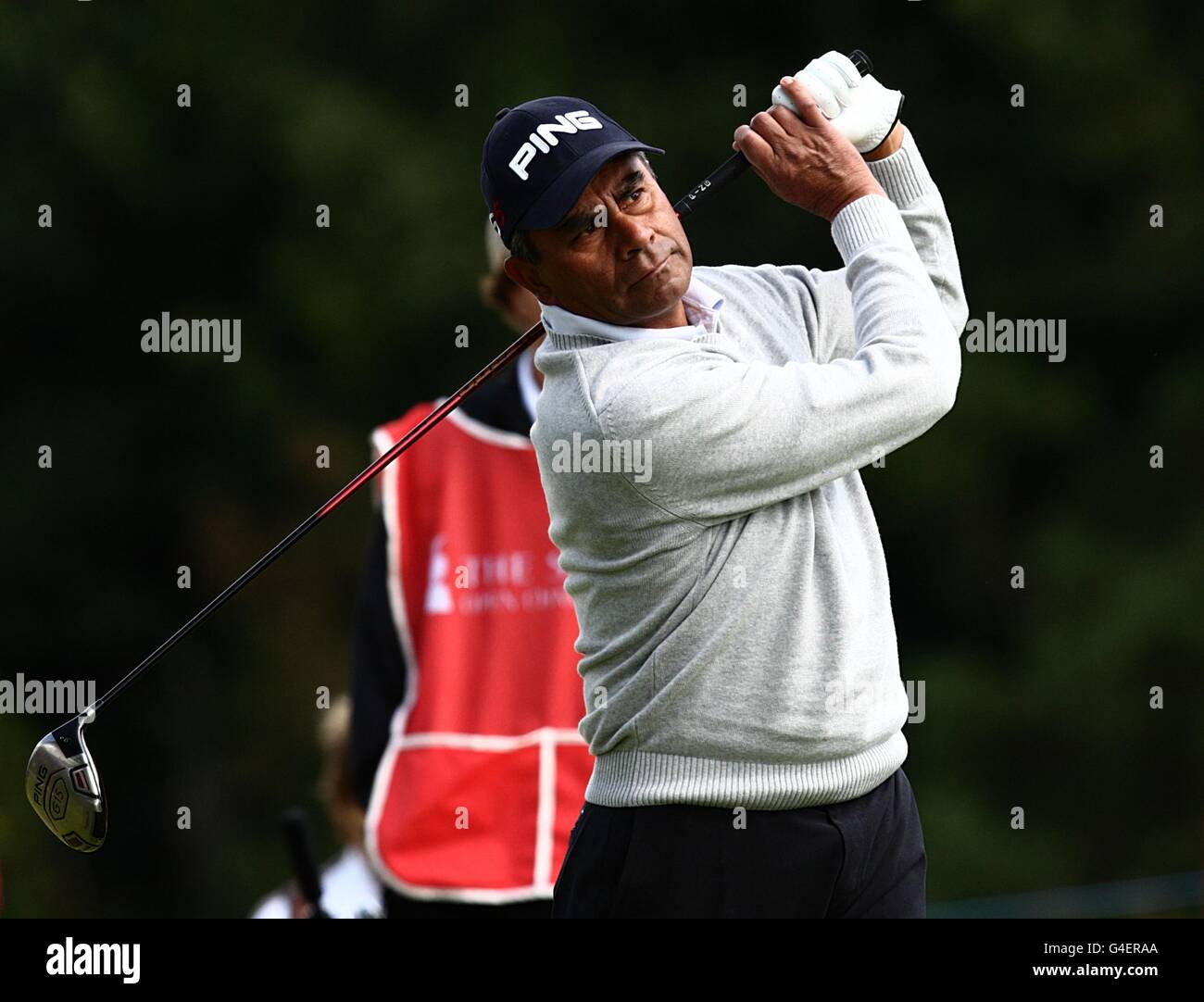 Chile's Angel Fernandez during Round Two of the Senior Open ...