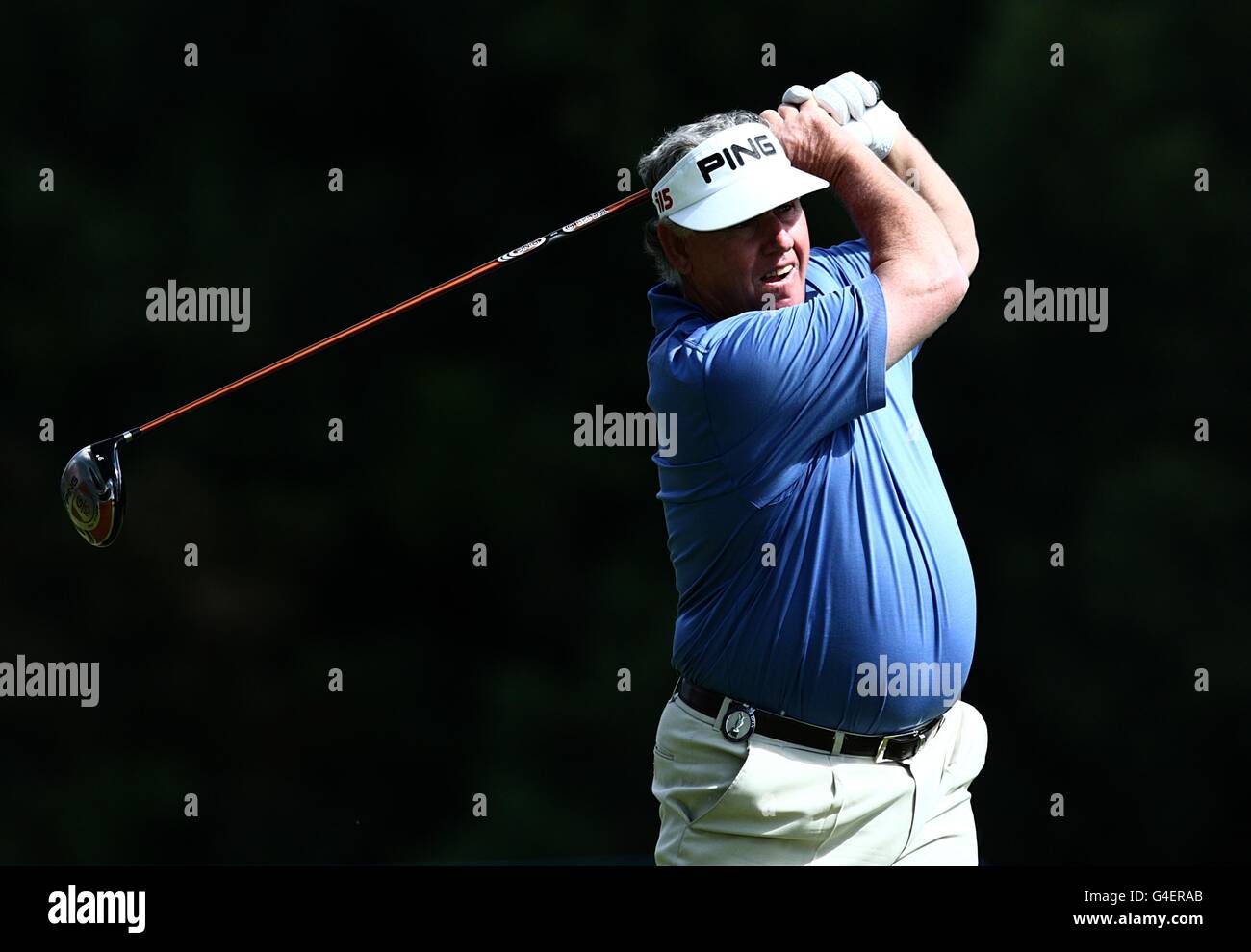 Australia's David Merriman during Round Two of the Senior Open ...