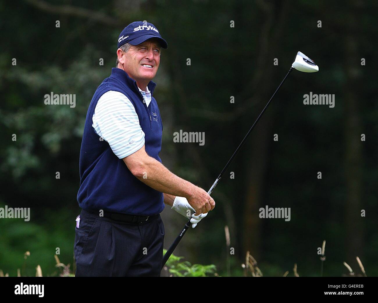 USA's Fred Funk in action during Round One ofthe Senior Open ...