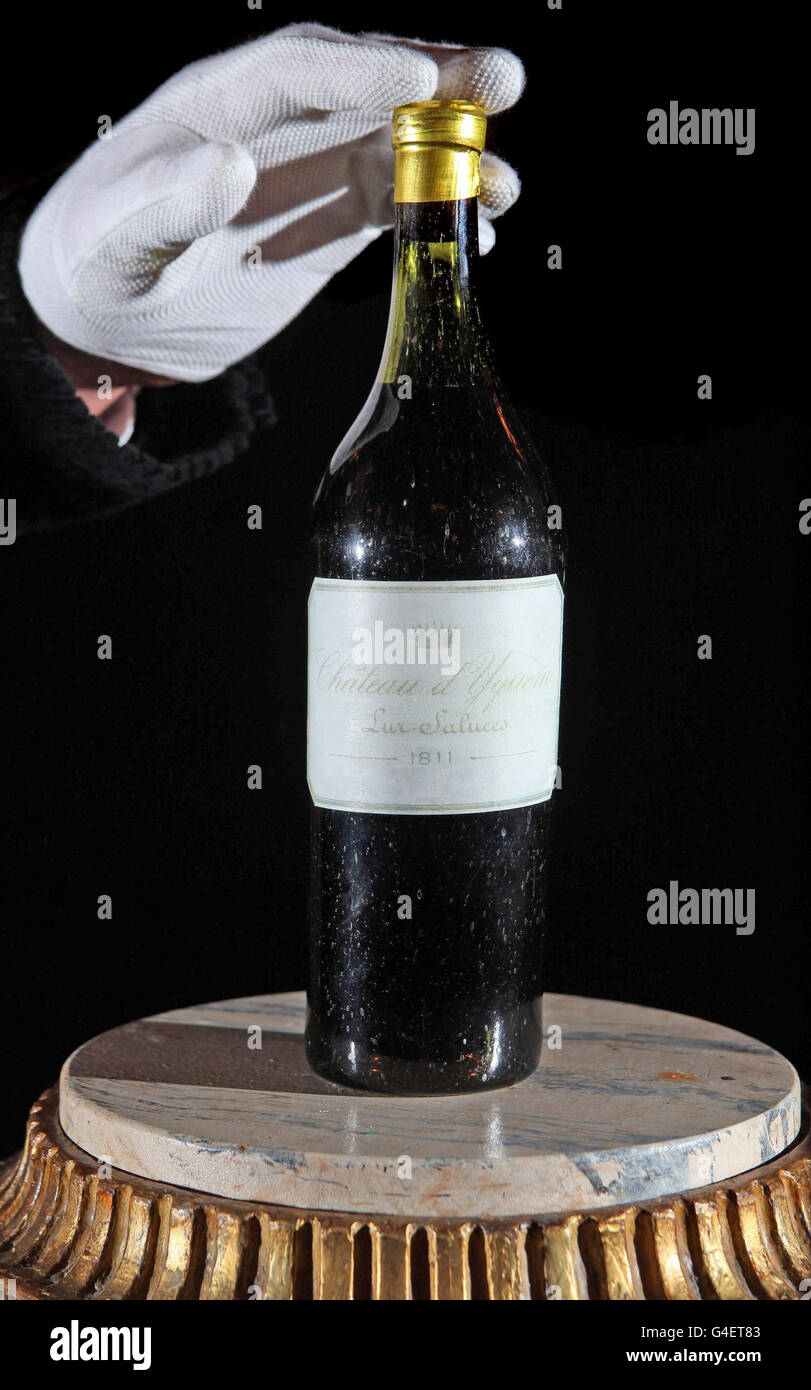 Guinness World Record - Most valuable bottle of wine Stock Photo - Alamy