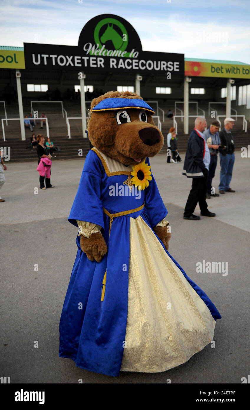 Portsmouth mascot Mary Rose the Tudor Dog makes her way towards the ...