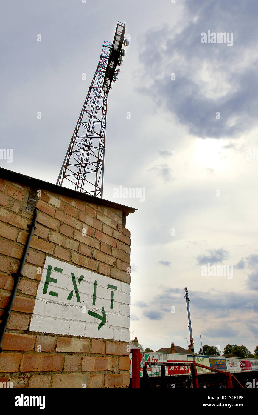 Soccer pre friendly kettering town coventry city rockingham road hi-res ...