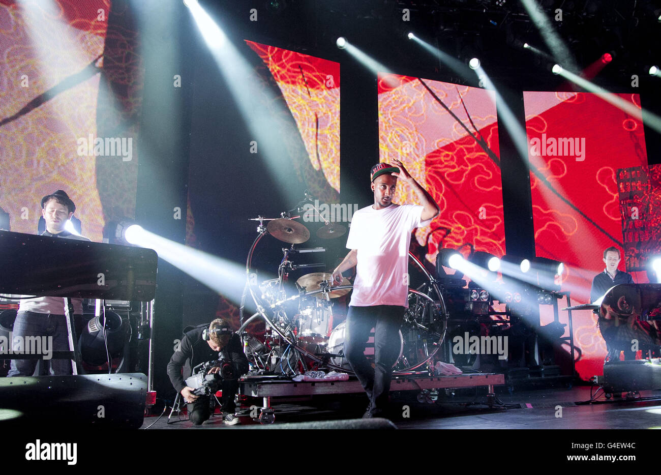Chase and Status perform on stage at the Roundhouse in north London, as ...