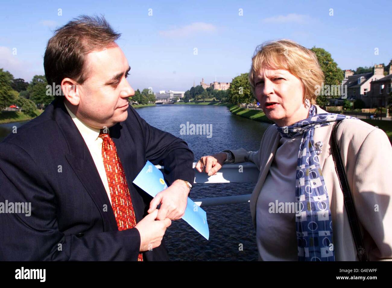 SNP leader Alex Salmond with SNP Parliamentary Group leader Margaret ...