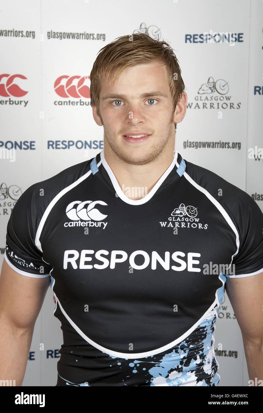 Rugby union glasgow warriors photocall hi-res stock photography and ...