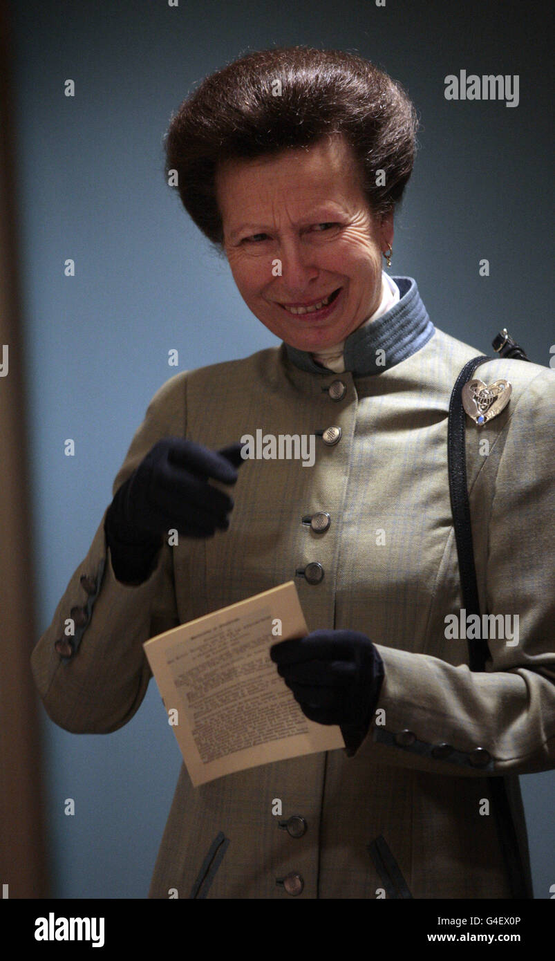 The princess royal during her visit of edinburgh university hi-res ...