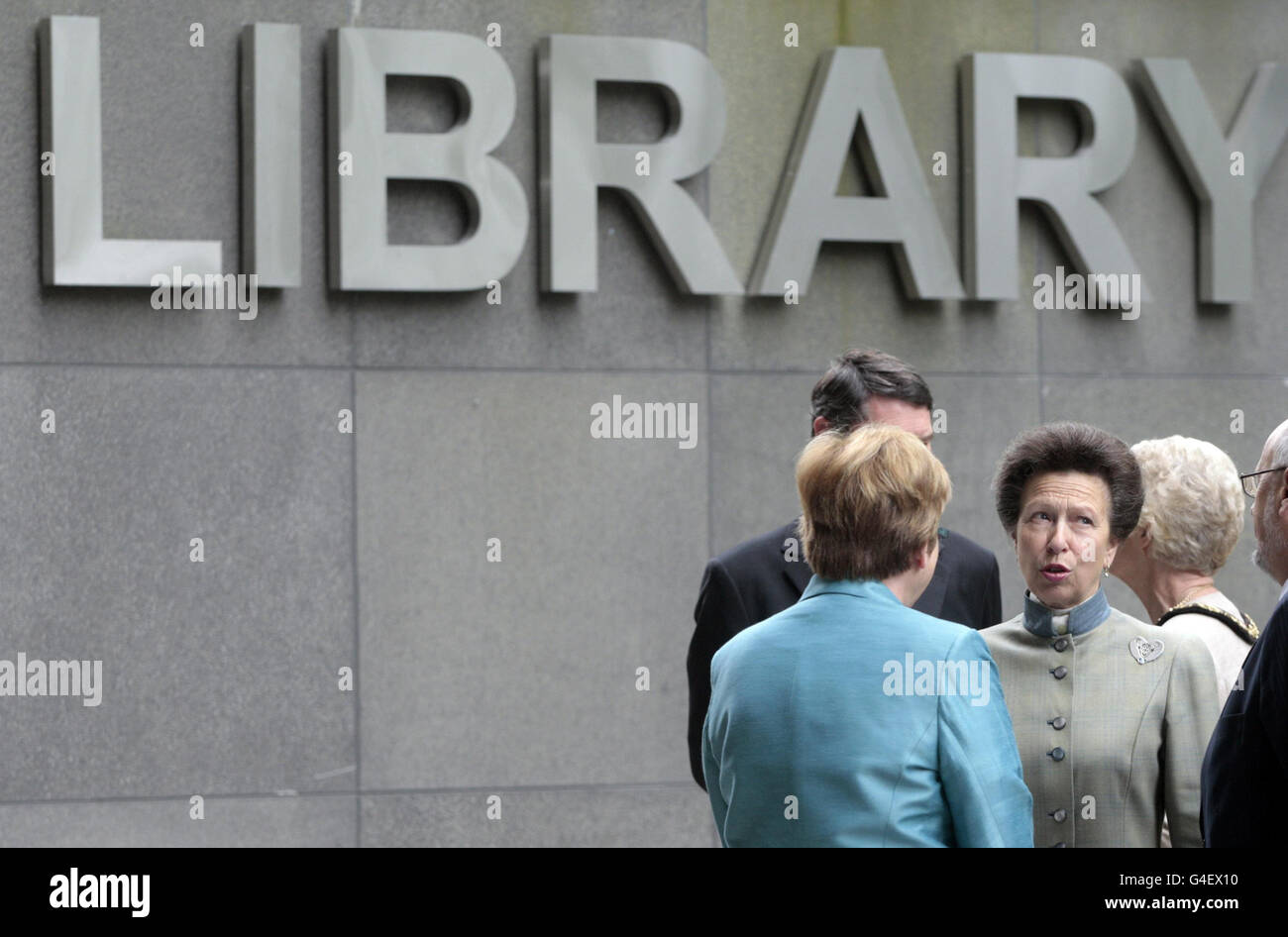 The princess royal during her visit of edinburgh university hi-res ...