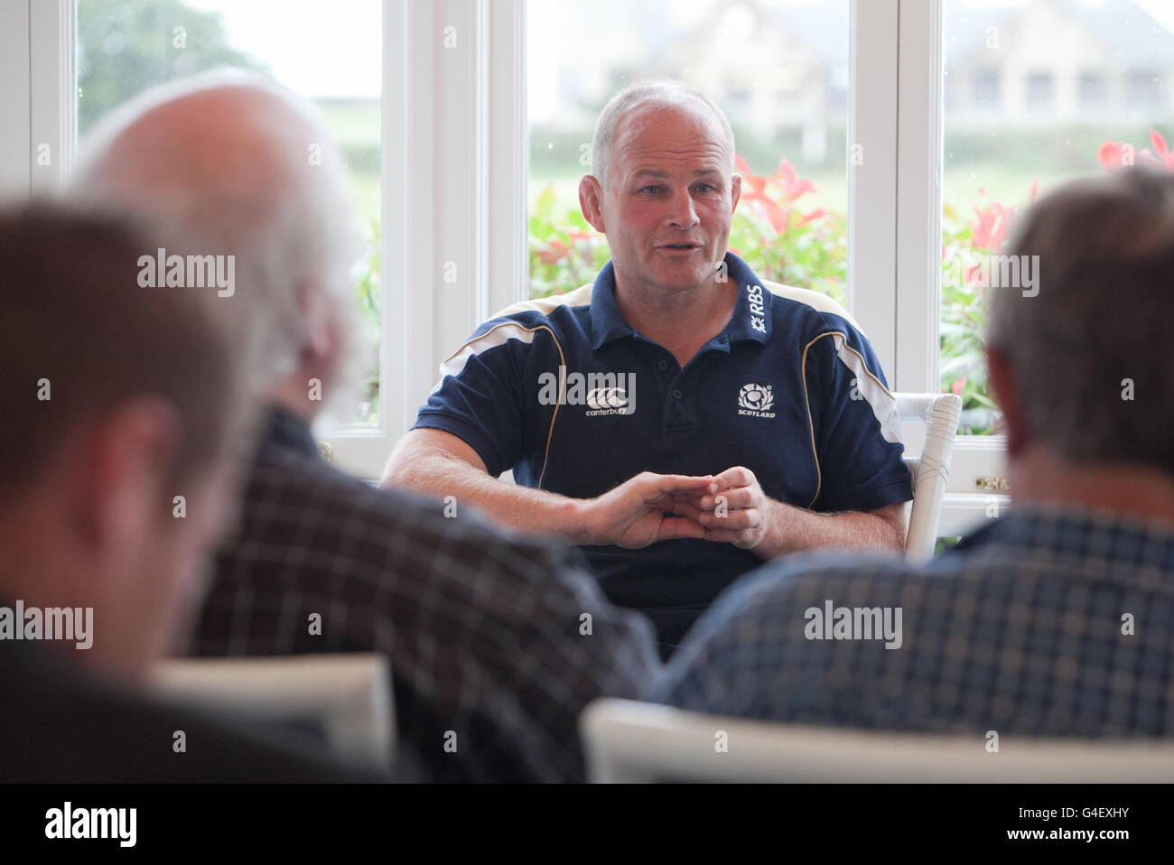 Scotland head coach Andy Robinson during the team announcement at the ...
