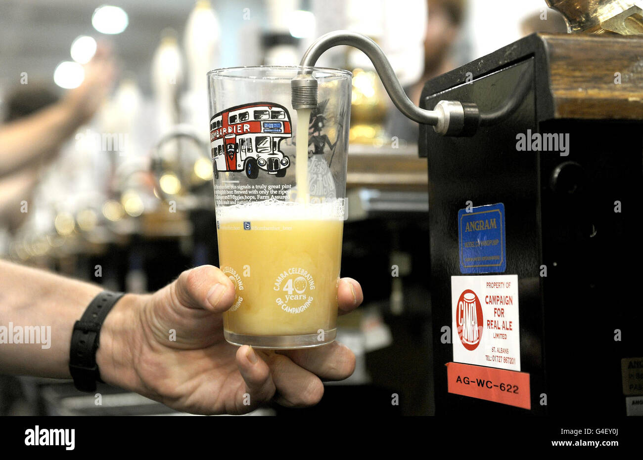 A pint of real ale is poured during the first day of the Campaign For ...