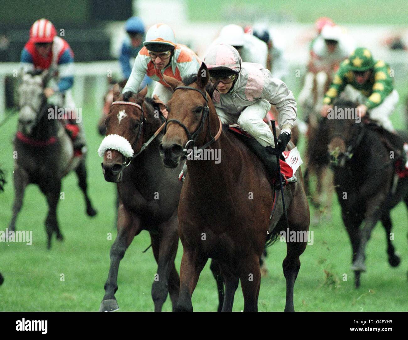 Racing Newmarket Lear Spear2 Stock Photo - Alamy