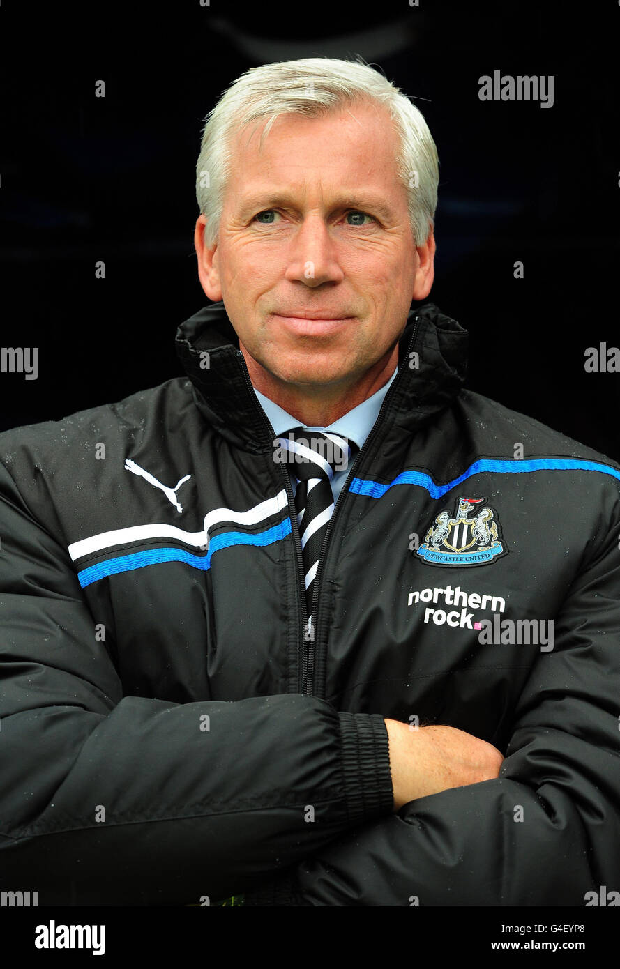 Newcastles alan during the pre friendly at st james park hi-res stock ...