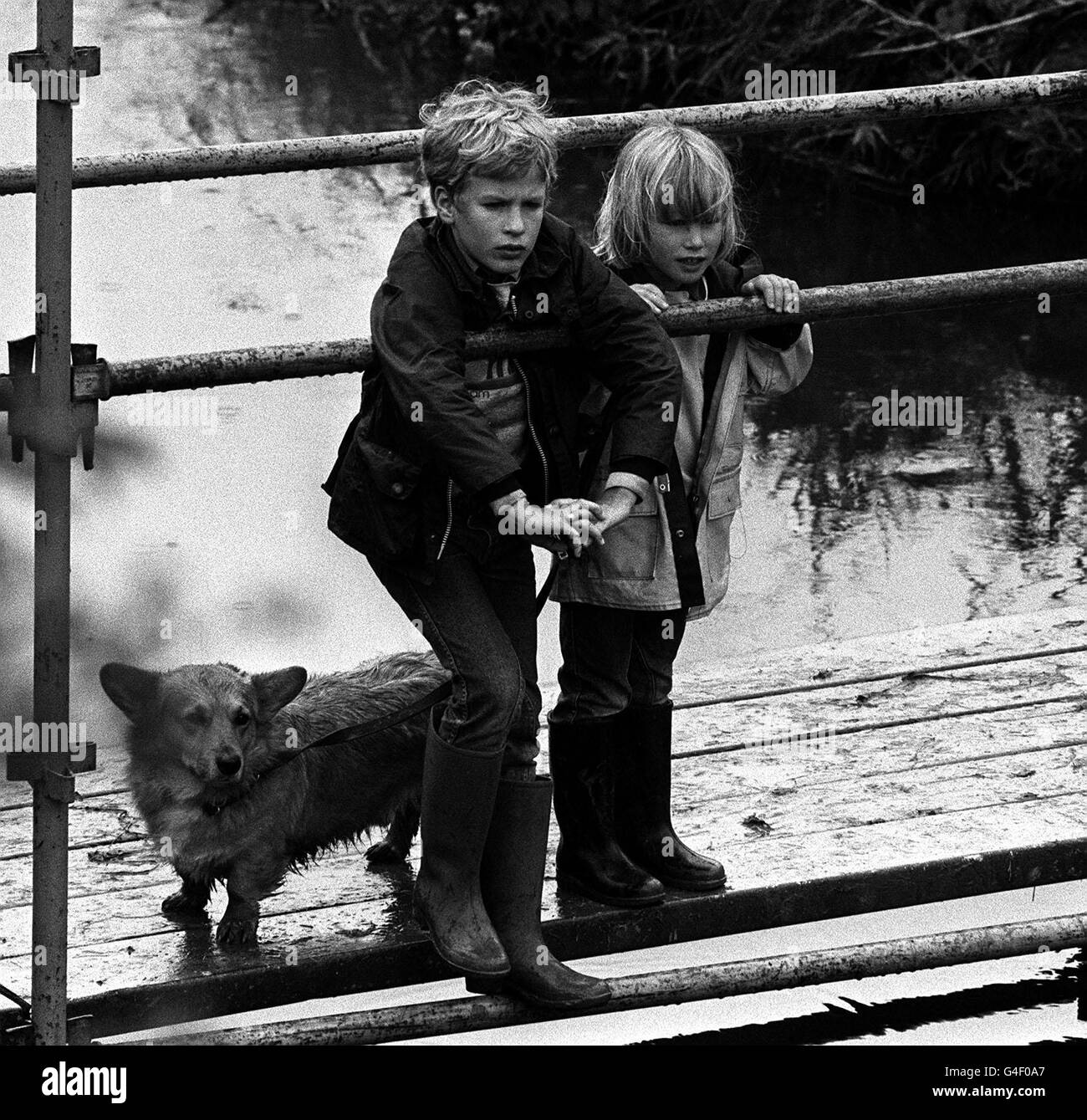 Master peter phillips and his sister zara hi-res stock photography and ...