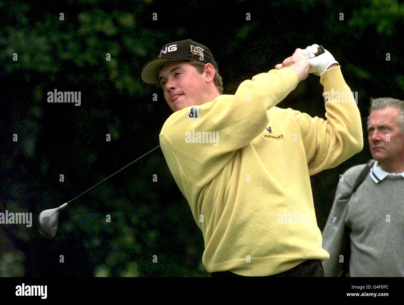Lee Westwood during a practice round for the Cisco World Match Play ...