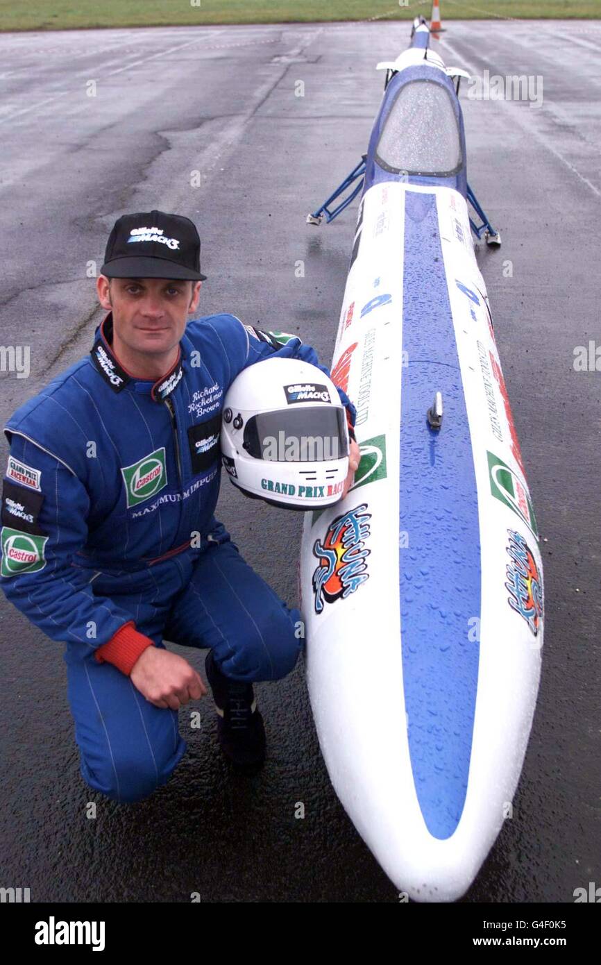 Rocket bike record/Brown Stock Photo - Alamy