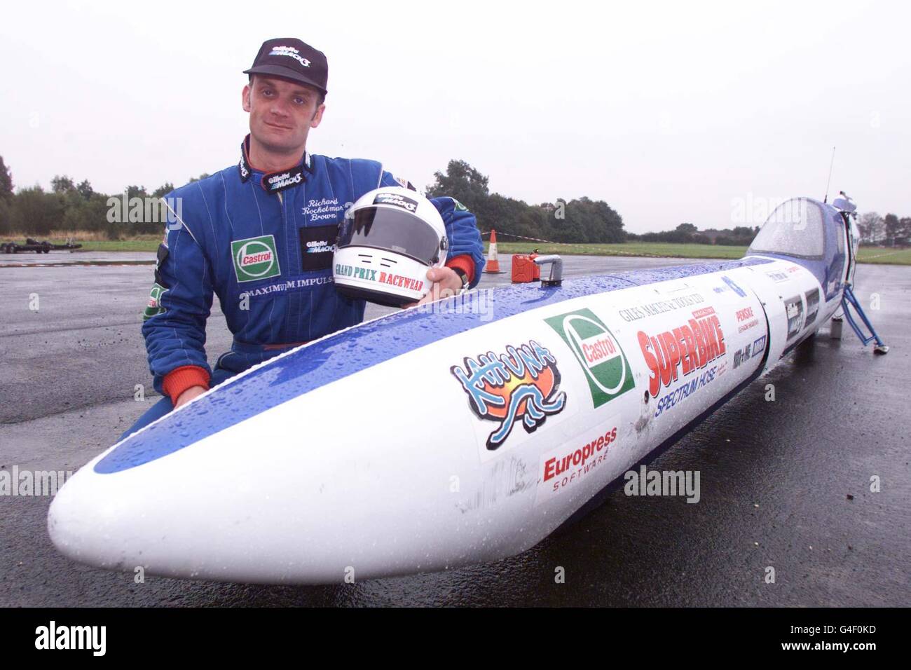 Rocket bike record/Brown Stock Photo - Alamy