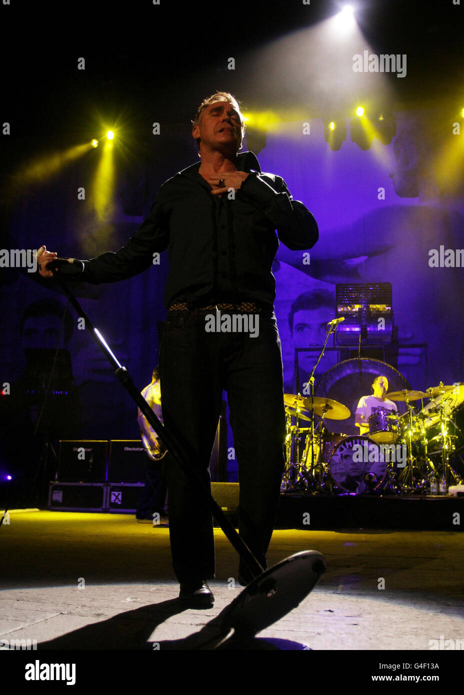 Morrissey performs on stage hi-res stock photography and images - Alamy