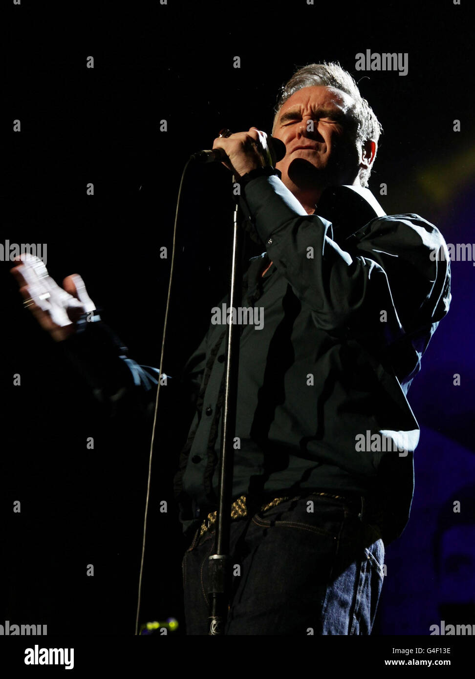 Morrissey in concert - London Stock Photo - Alamy