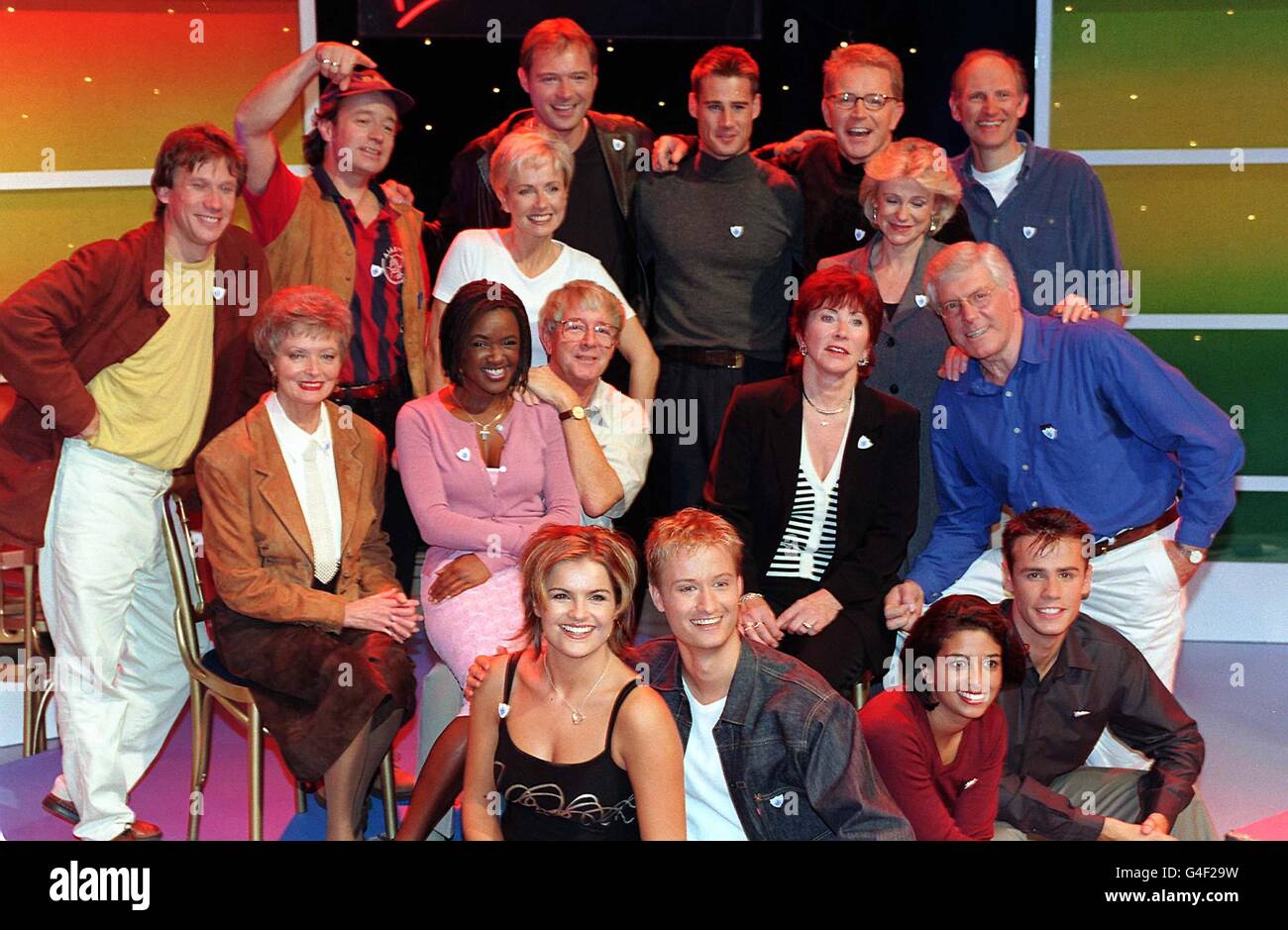 Tina heath and simon groom l r middle hi-res stock photography and ...