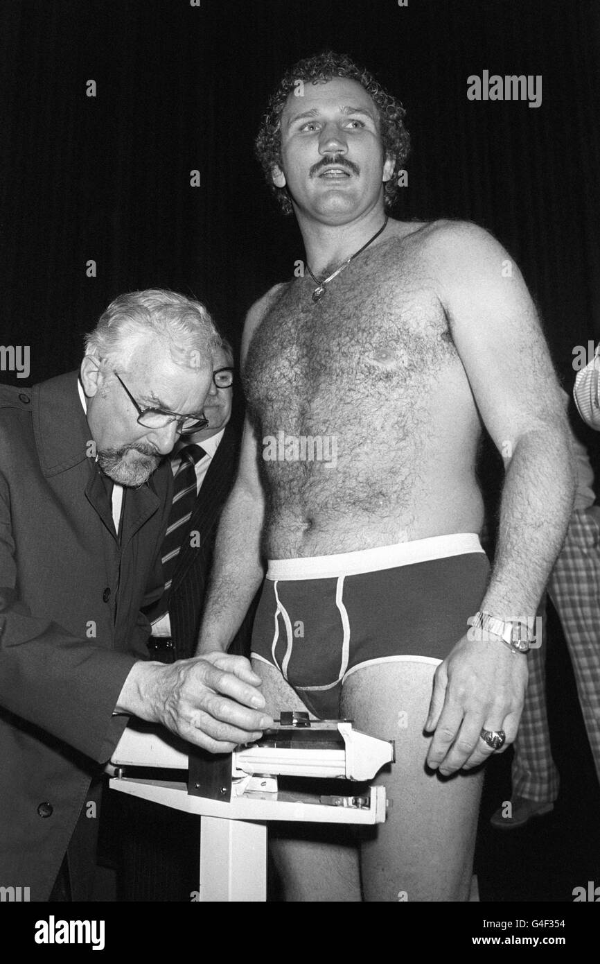 Boxing - Heavyweight Fight - Frank Bruno v Scott LeDoux - Weigh-in ...