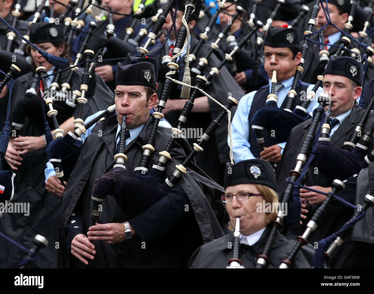 Members of a marching band, that will compete in this weekend's World ...