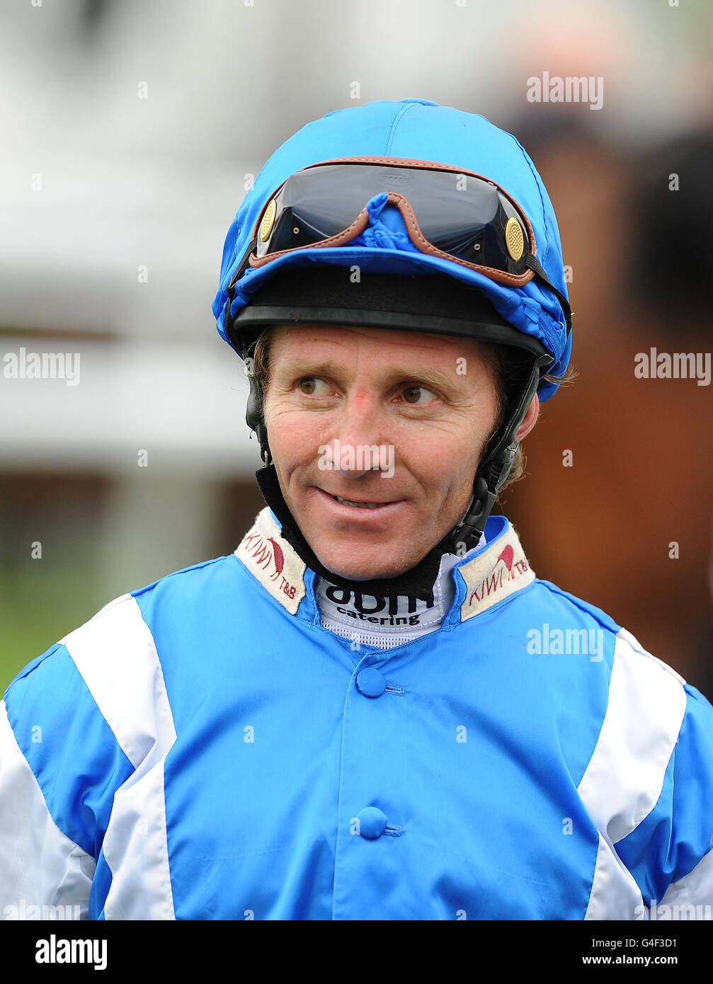 Jockey jimmy fortune at newbury racecourse hi-res stock photography and ...