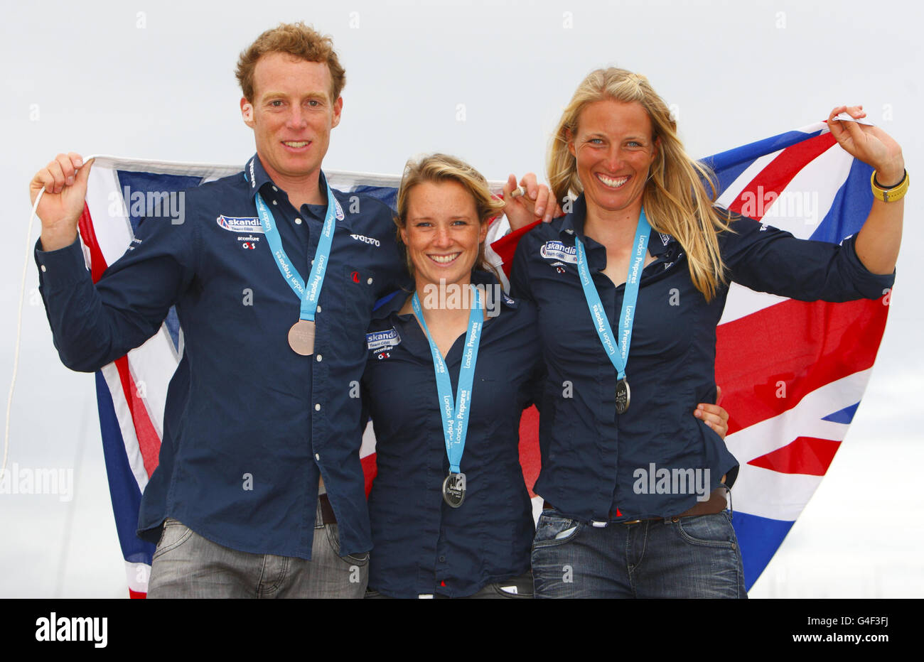 British Olympic hopeful Paul Goodison celebrates winning bronze in the ...