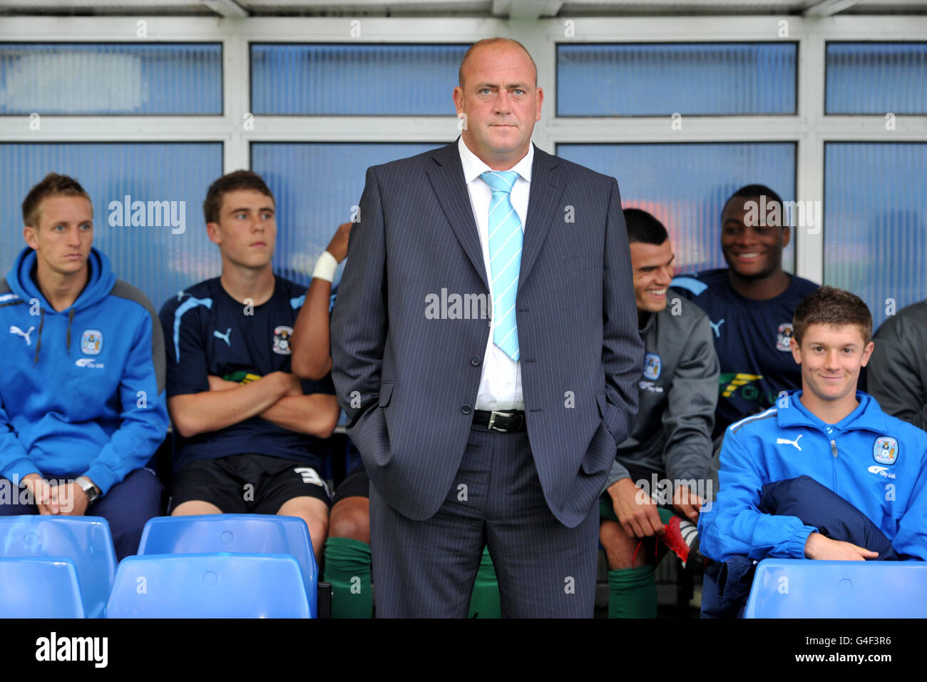 Coventry city manager andy thorn before the match hi-res stock ...