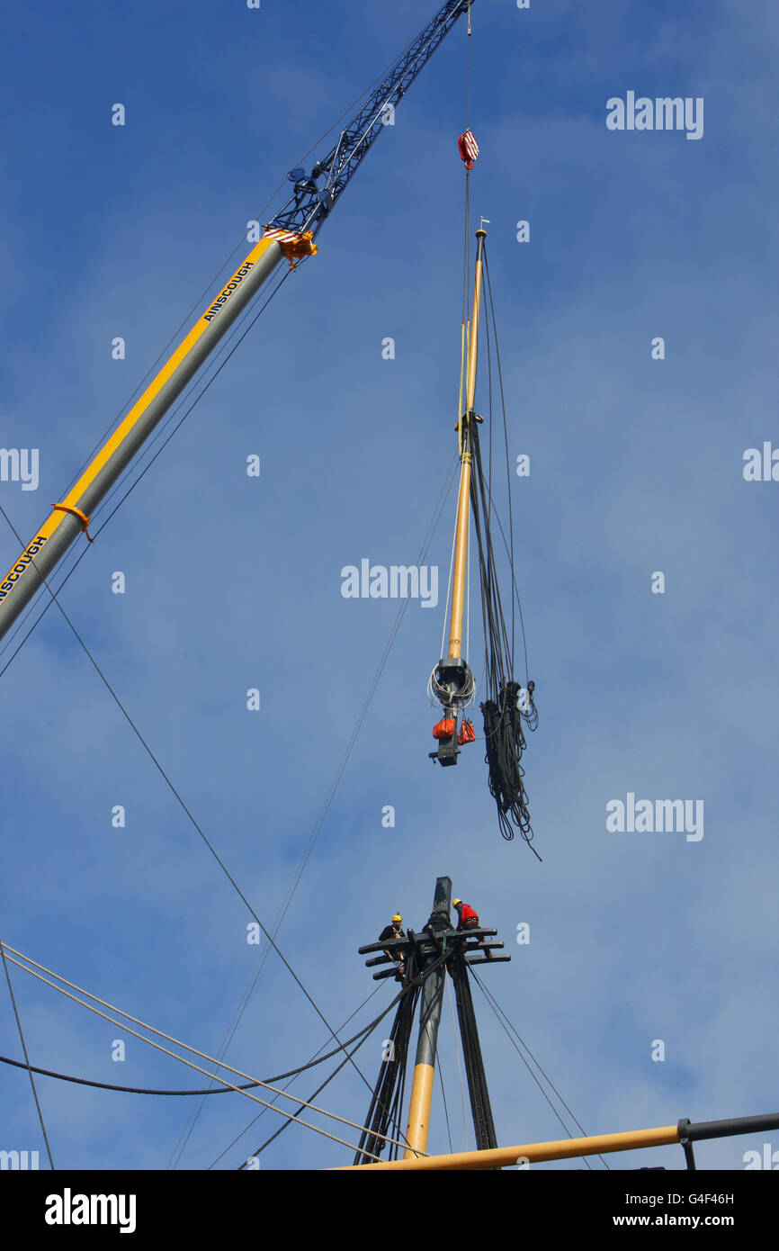 HMS Victory restoration Stock Photo - Alamy