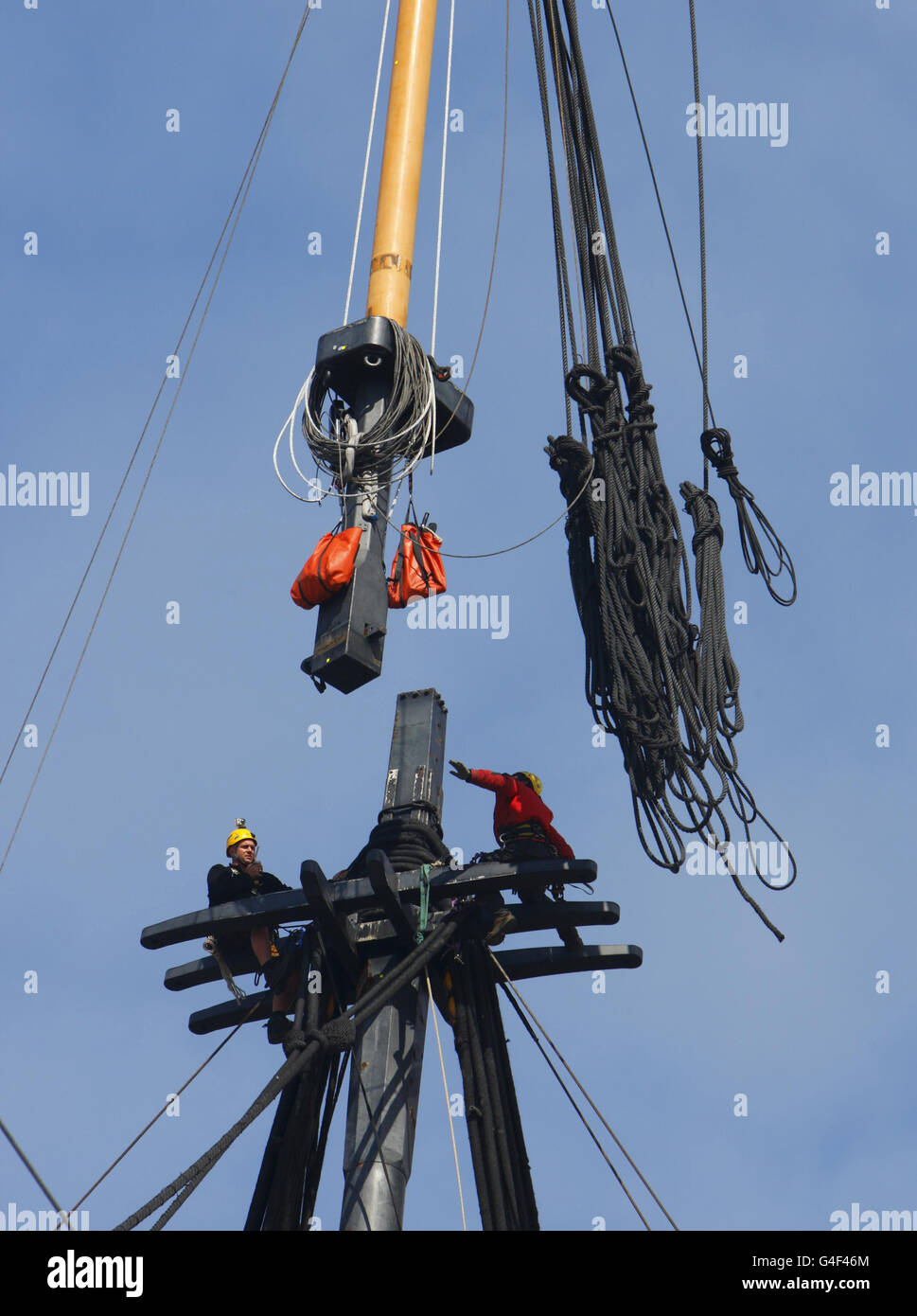 HMS Victory restoration Stock Photo - Alamy