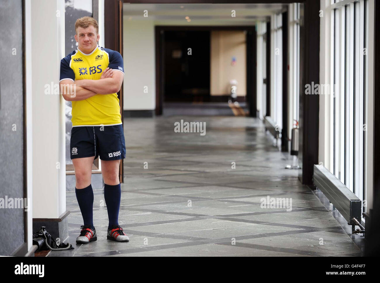 Scotlands moray low press conference old course hotel hi-res stock ...