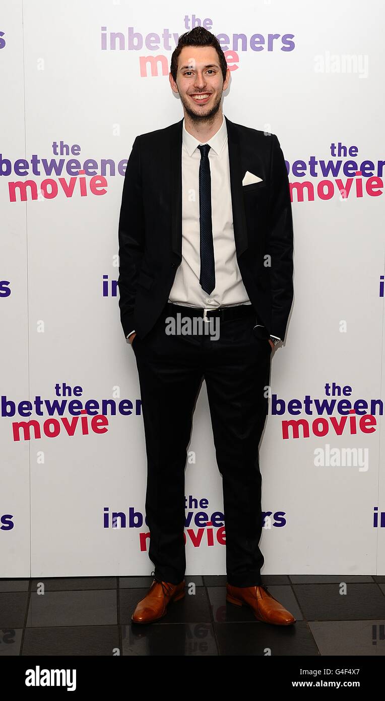 Blake Harrison arriving for the world premiere of The Inbetweeners Movie, at the Vue Cinema ...