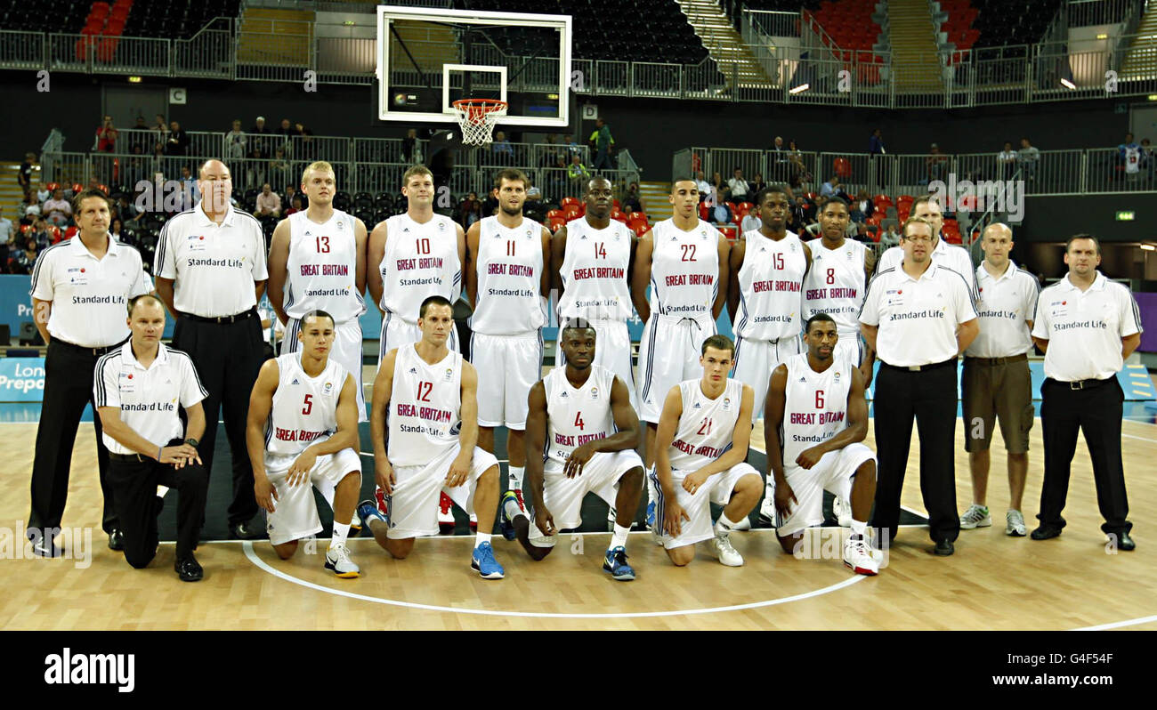 The Great Britain team line up during London Invitational International ...