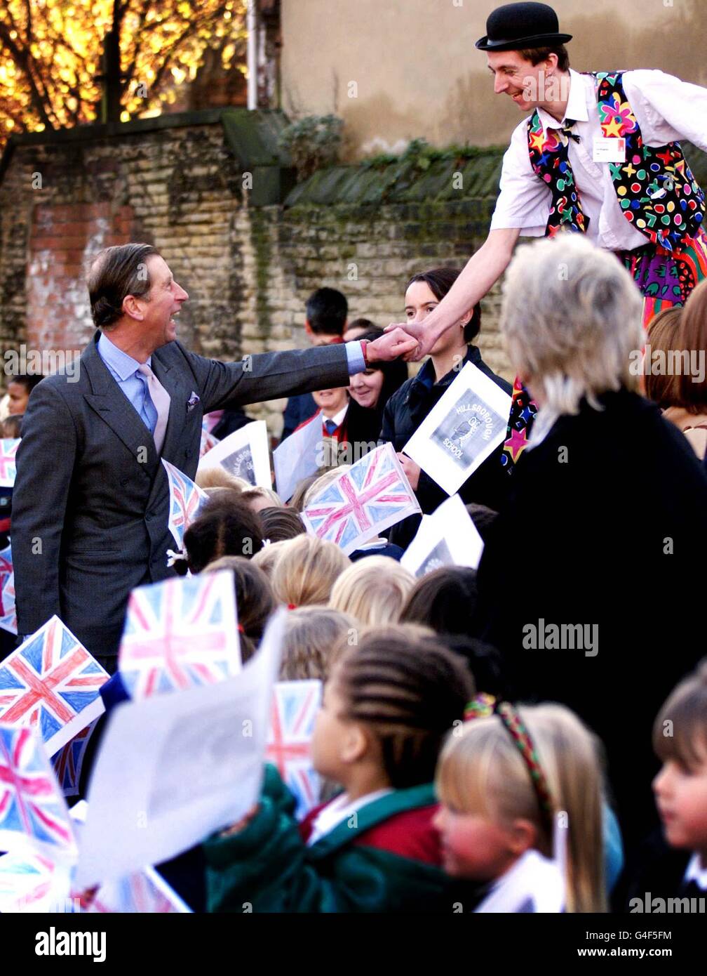 Britain's Prince of Wales meets with some members of the public and ...