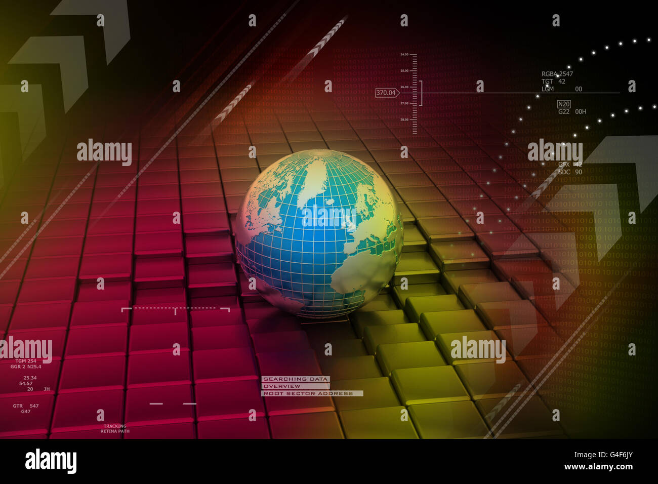 Earth in abstract background Stock Photo - Alamy