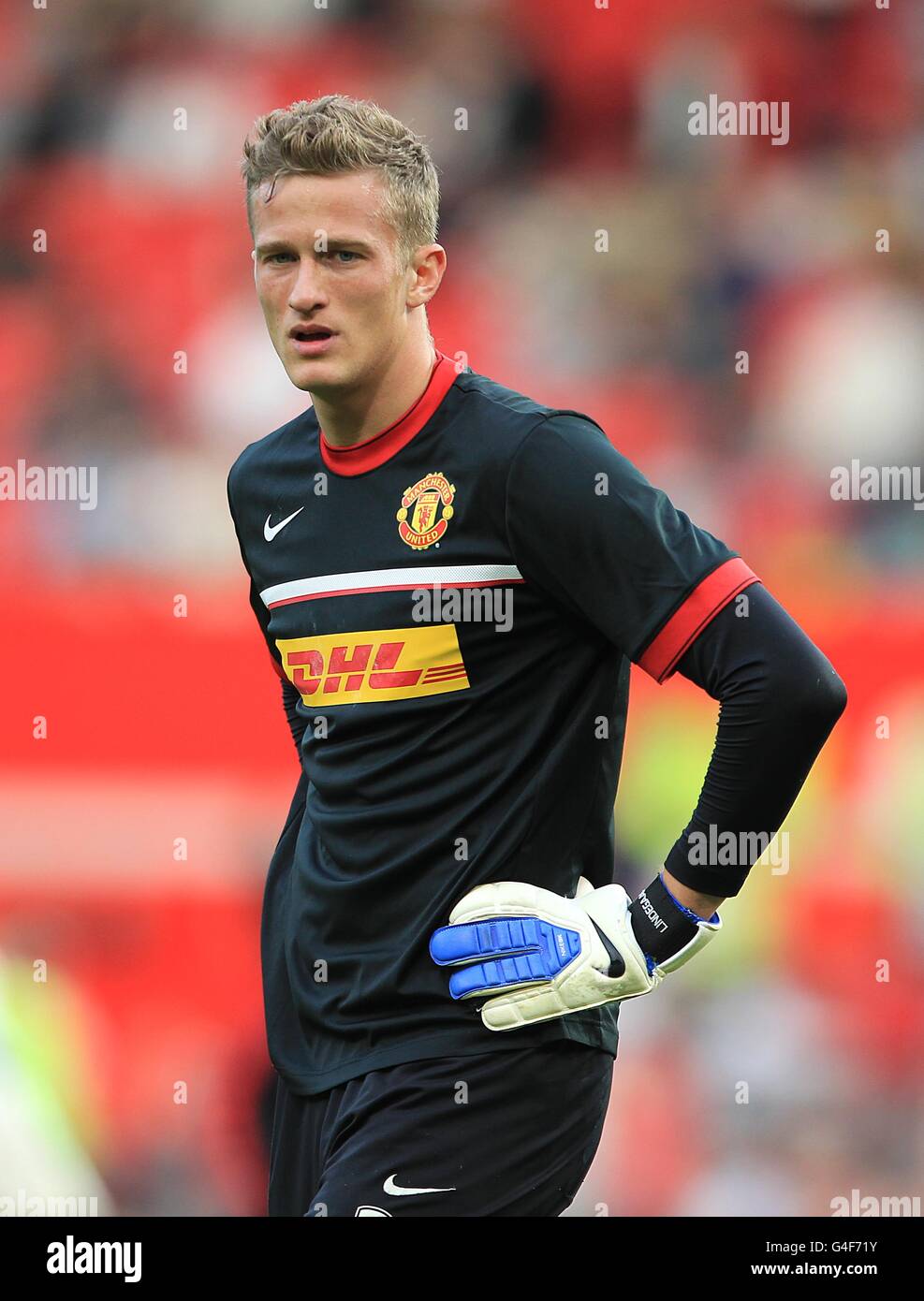 Goalkeeper Anders Lindegaard High Resolution Stock Photography and ...