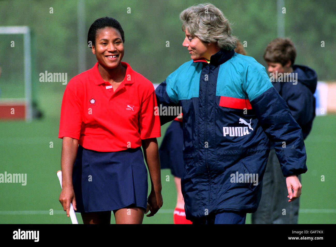 Womens Hockey - England v USSR. England coach Sue Slocombe ...