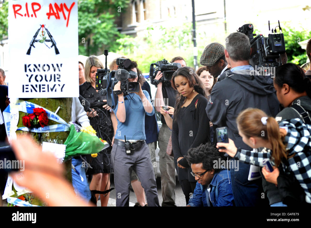 Amy Winehouse death Stock Photo - Alamy