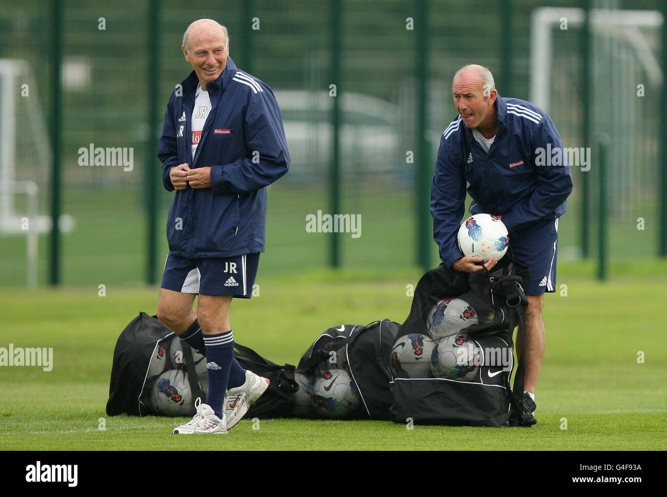 Stoke City's director of football John Rudge (left) with manager Tony ...