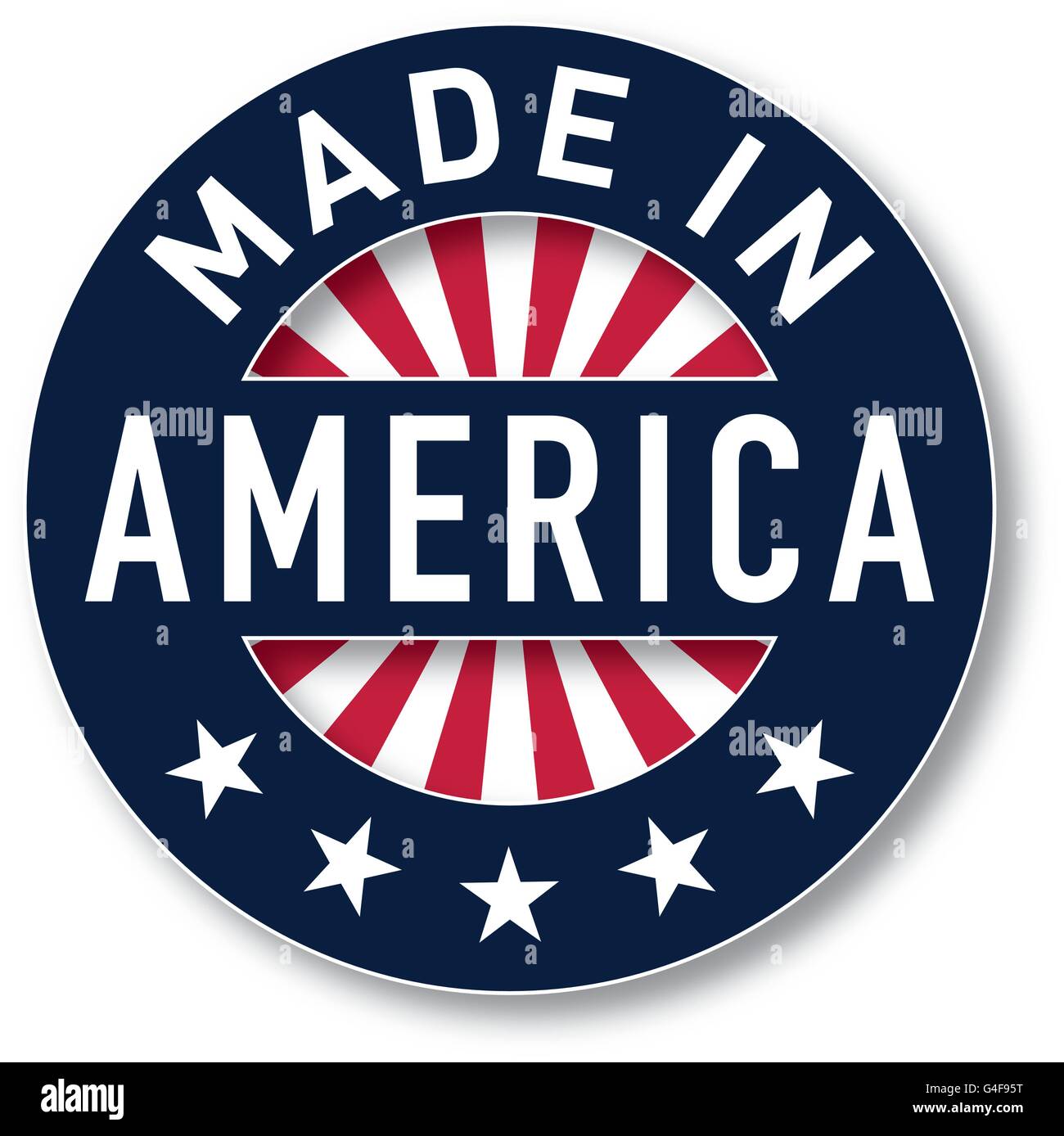 Made In America Vector Pantone Colors Were Used Stock Vector Image made-in-america-vector-pantone-colors-were-used-stock-vector-image