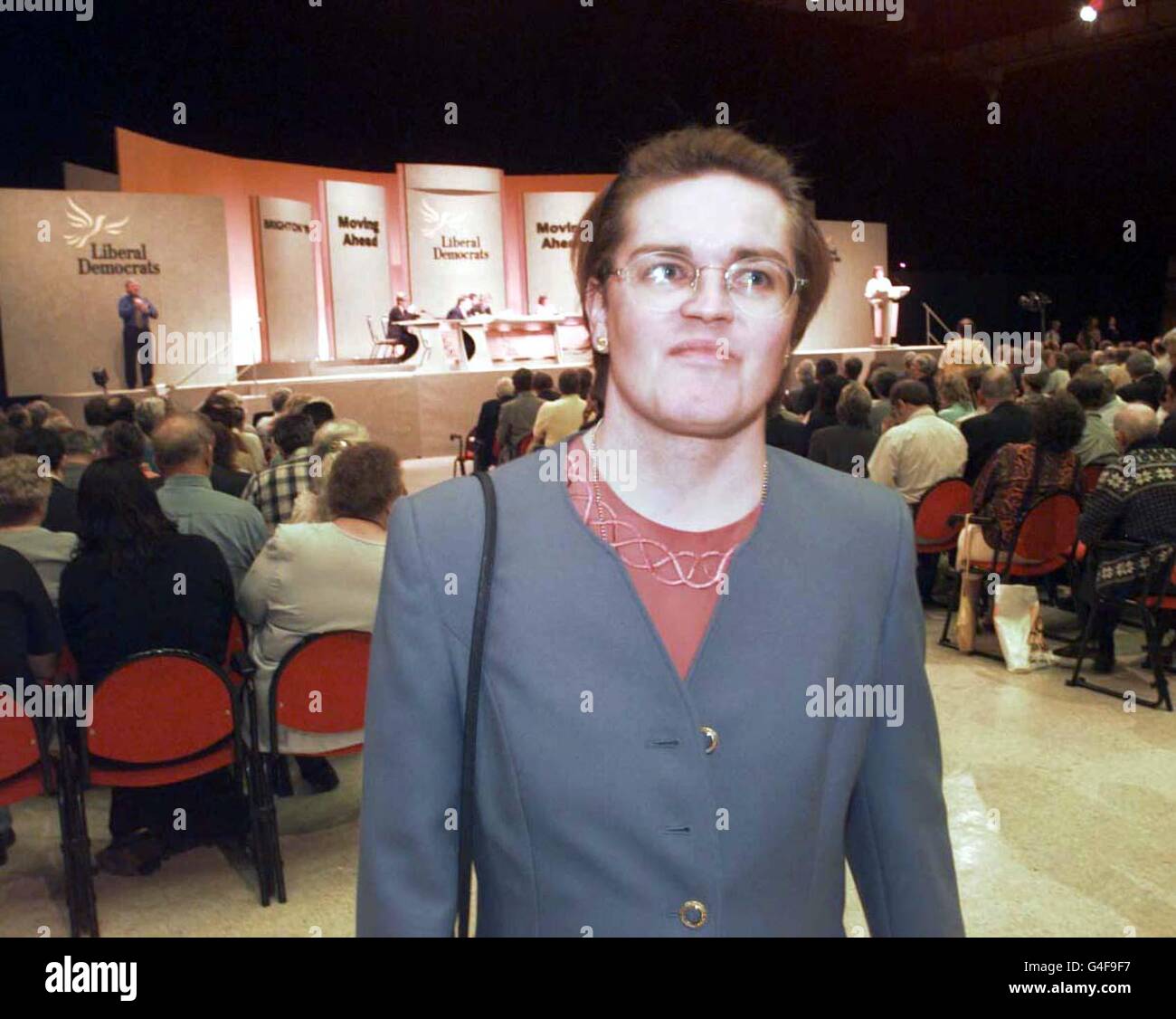 Transsexual Anna Boyer, from West Yorkshire, following her speech on ...