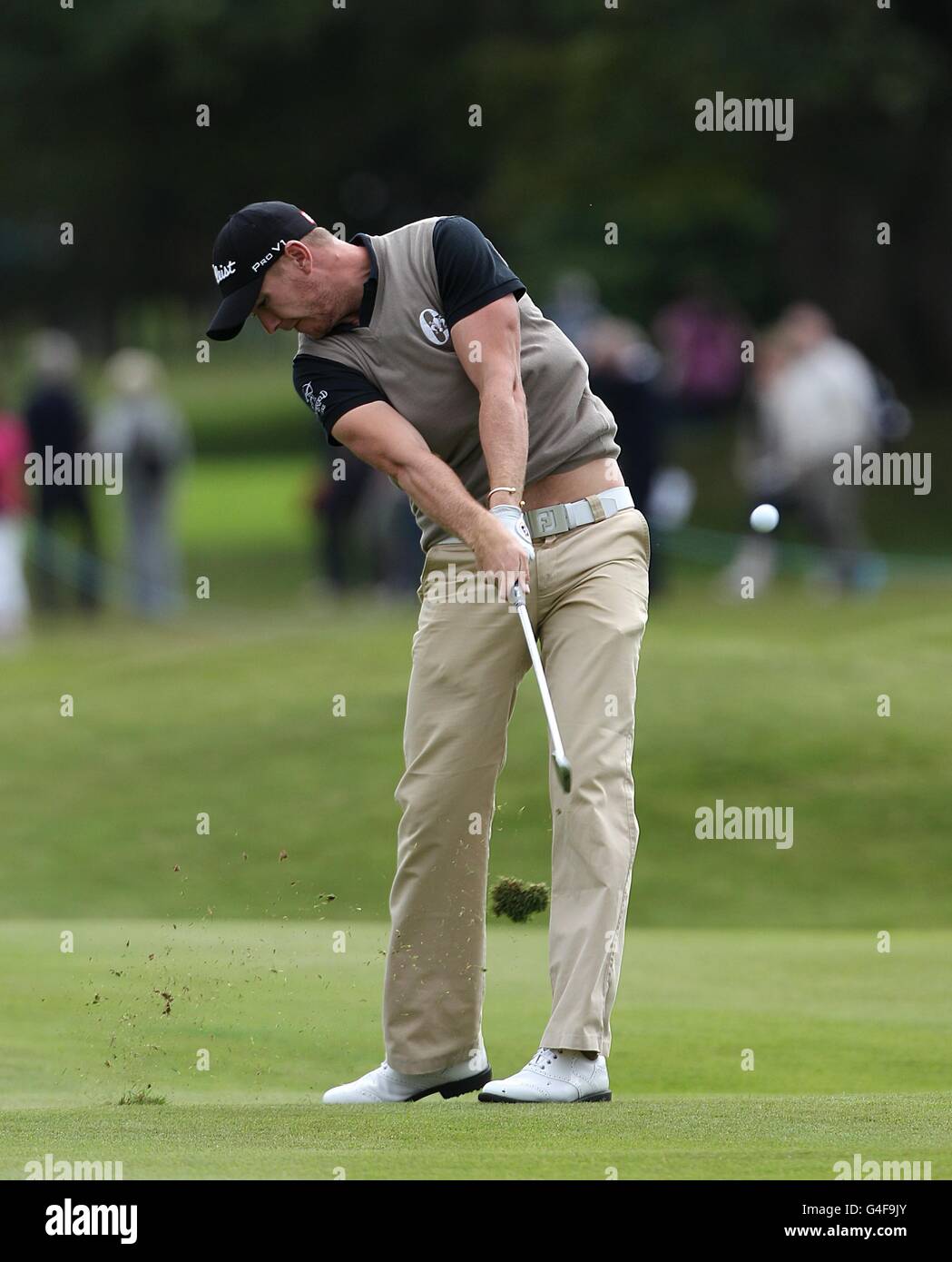 Scotland's Lloyd Saltman in action during day two of the Irish Open at ...