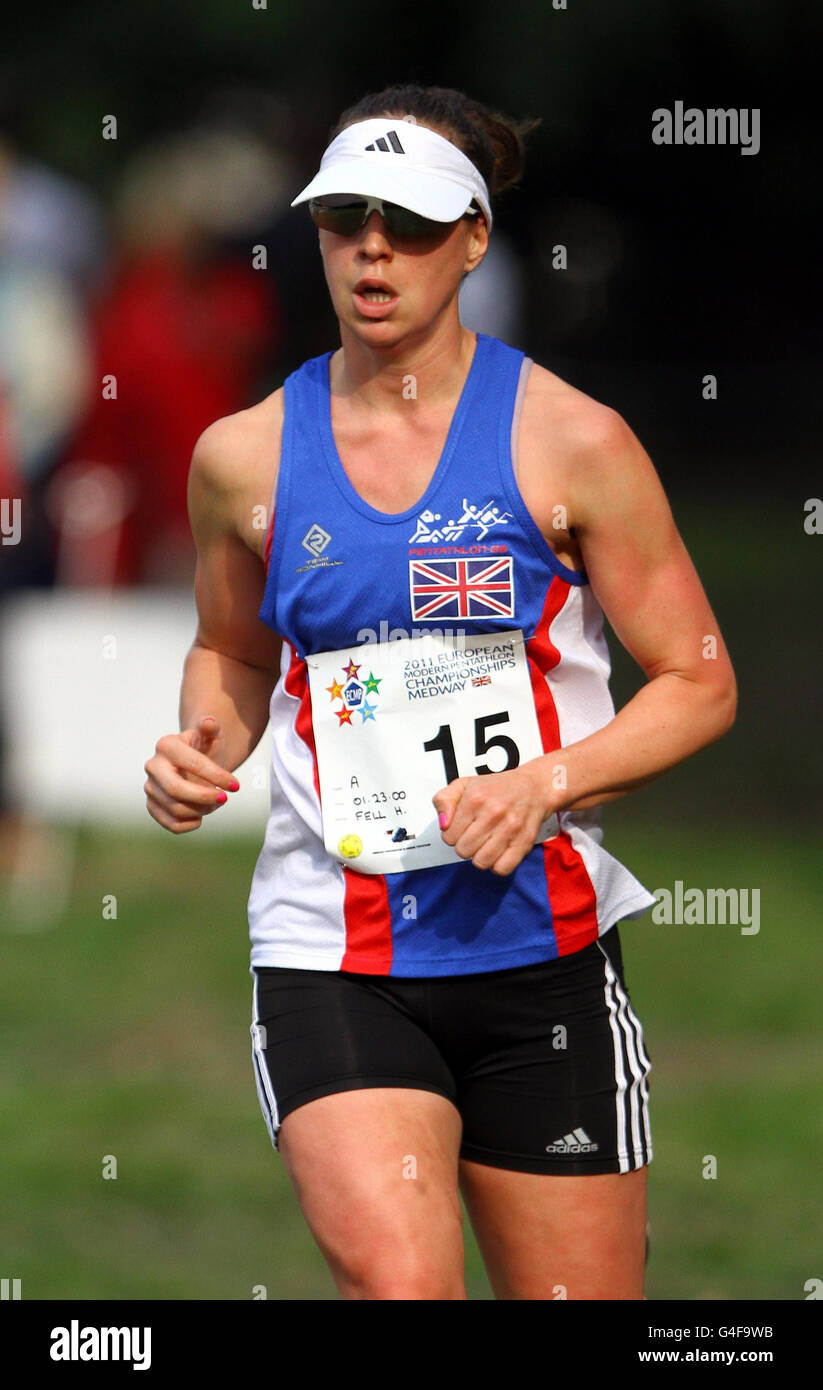 Great Britain's Heather Fell in action during the Modern Pentathlon ...
