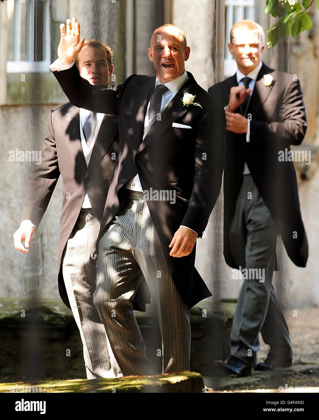 Zara Phillips and Mike Tindall wedding Stock Photo - Alamy