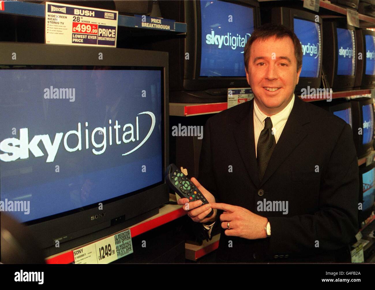 BSkyB chief executive Mark Booth at Dixons electrical retailers in ...
