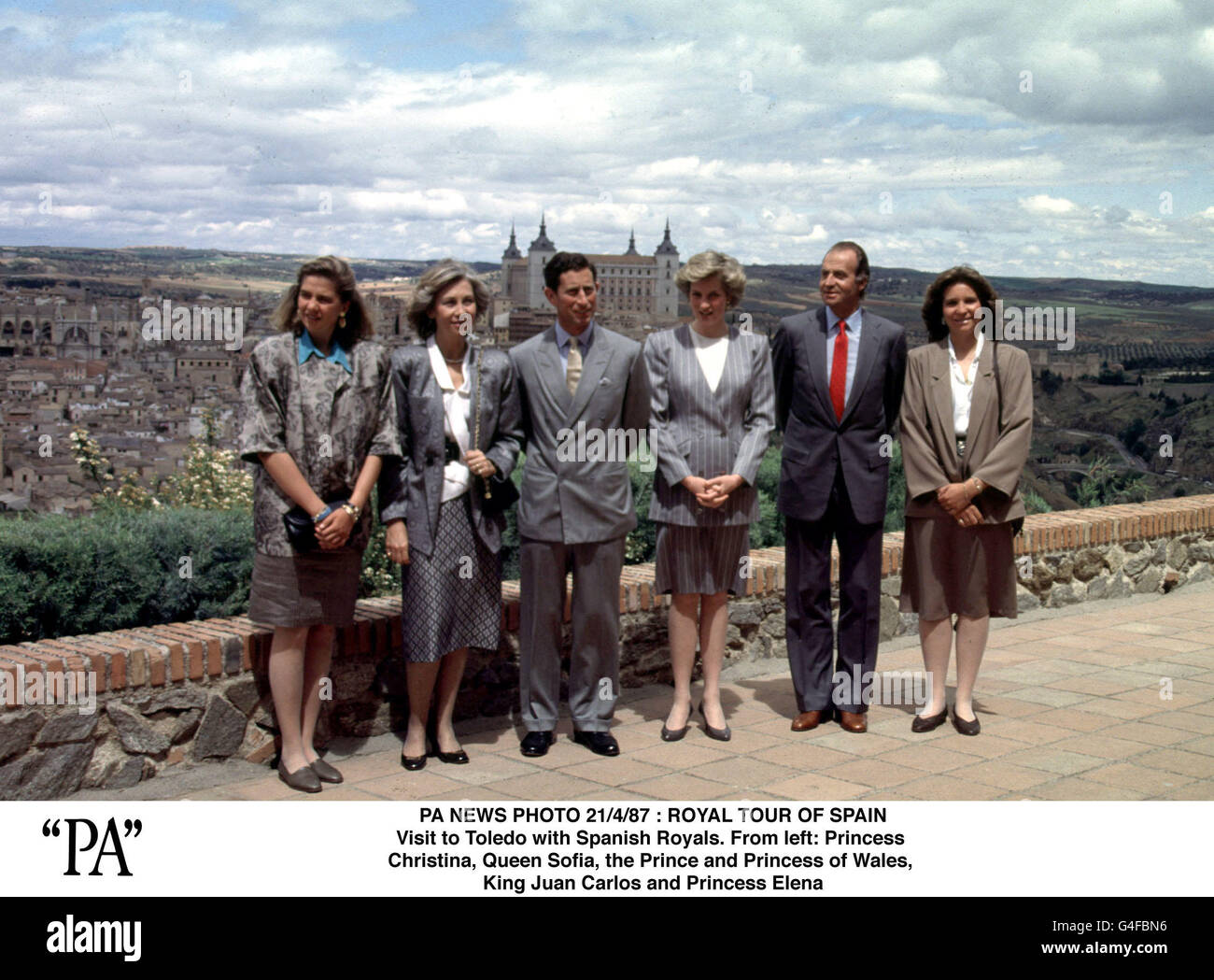 PA NEWS PHOTO 21/4/87 : ROYAL TOUR OF SPAIN Visit to Toledo with ...