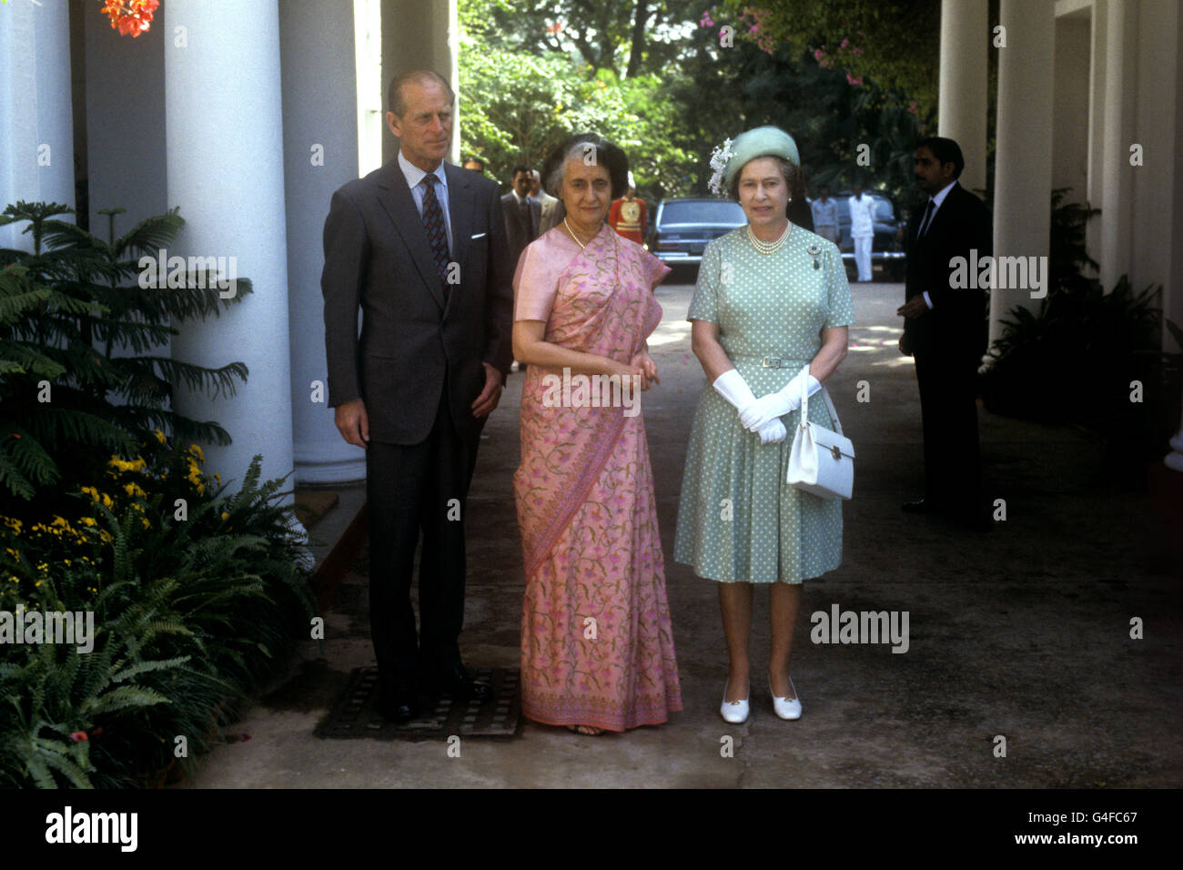 Royalty - Queen Tour of India - New Delhi Stock Photo - Alamy
