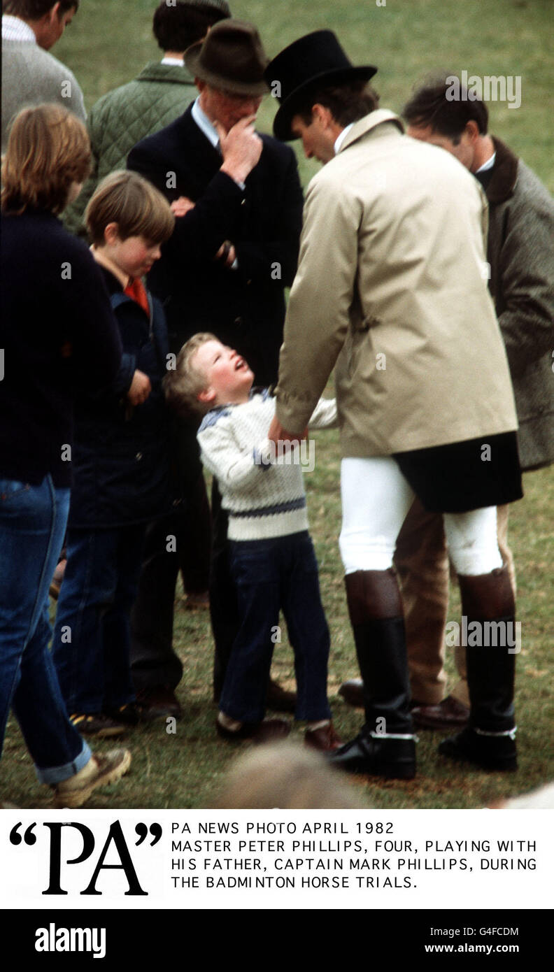 Peter phillips and captain mark phillips hi-res stock photography and ...