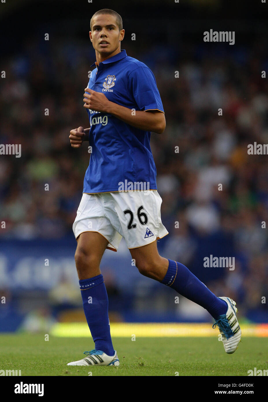 Evertons jack rodwell during the pre friendly at goodison park hi-res ...