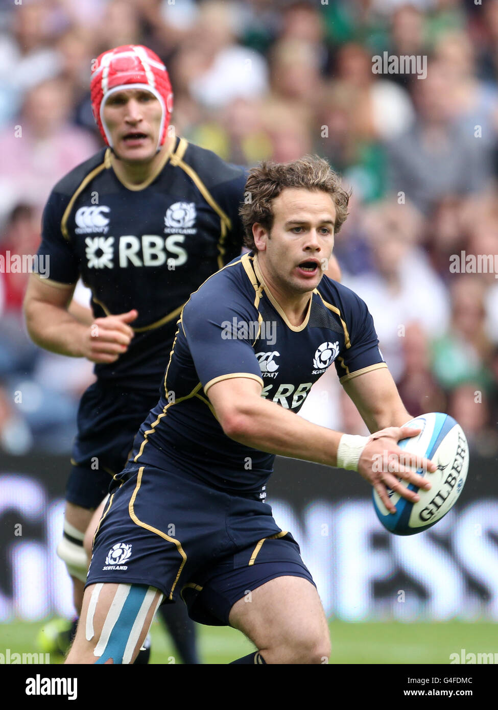 Rugby Union - EMC Test Match - Scotland v Ireland - Murrayfield Stock ...