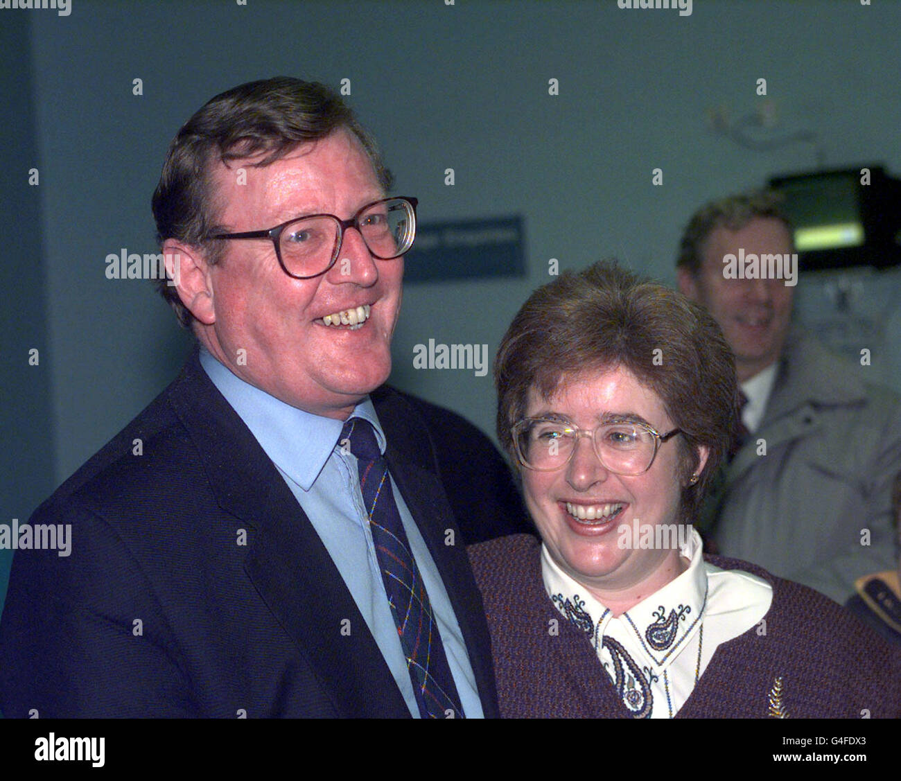 Northern Ireland First Minister David Trimble with his wife Daphnie at ...